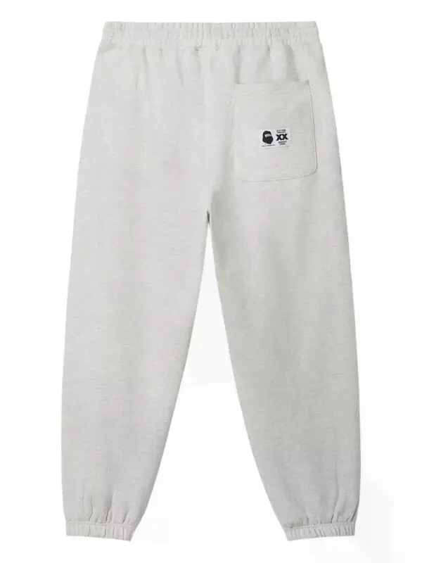 FINGERCROXX Logo-patch Cuffed Sweatpants - Grey