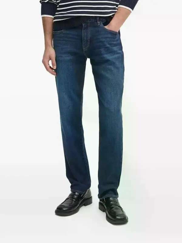 Armani Exchange Logo-embroidered Jeans