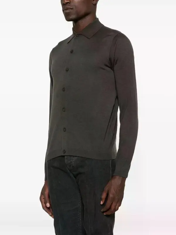 Emporio Armani Polo-neck Button Cardigan