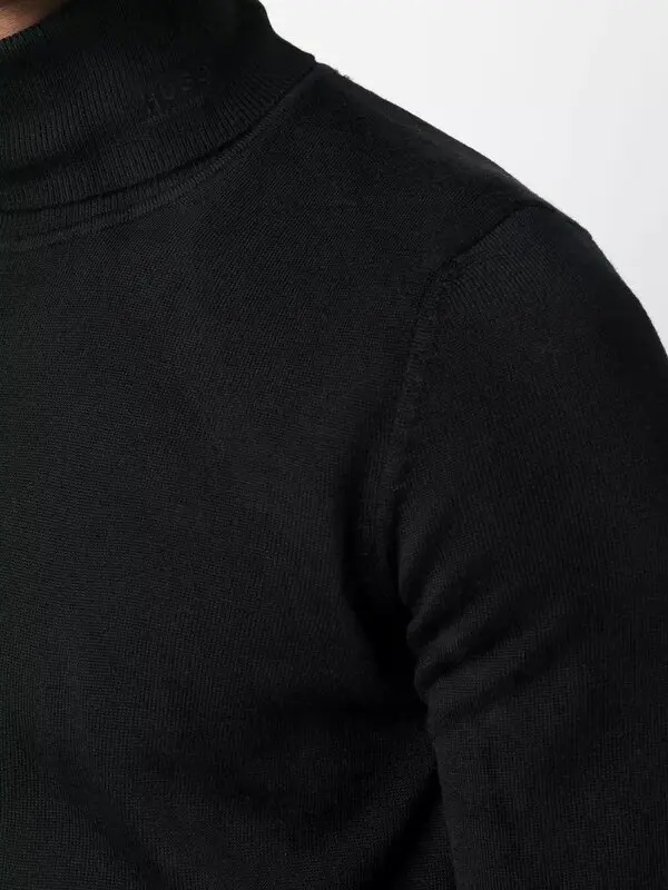 Hugo Virgin Wool Roll-neck Jumper