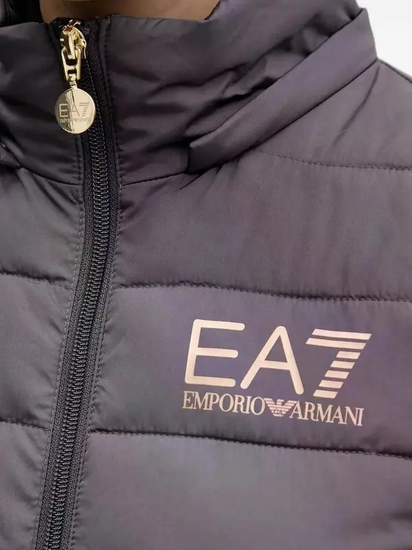 EA7 Quilted Logo-detail Jacket