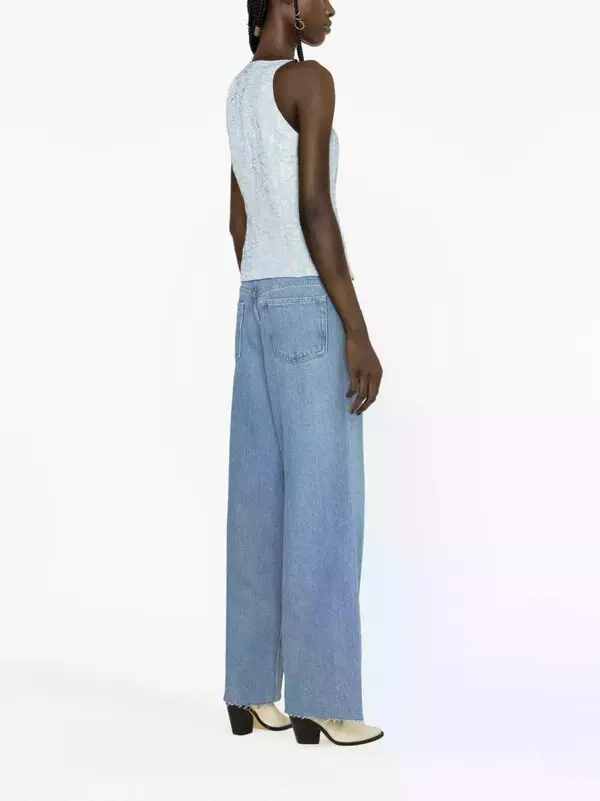 GANNI Floral-jacquard Tank Top