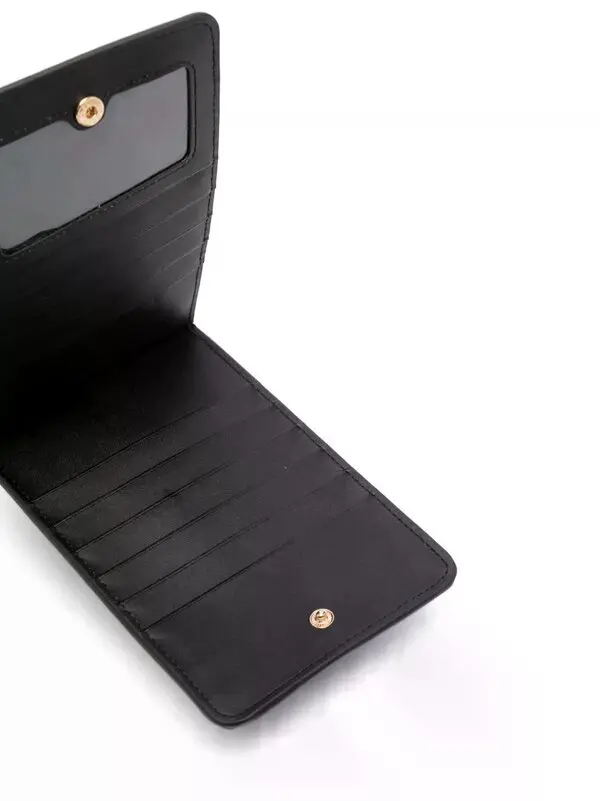 Versace Logo-buckle Faux-leather Wallet