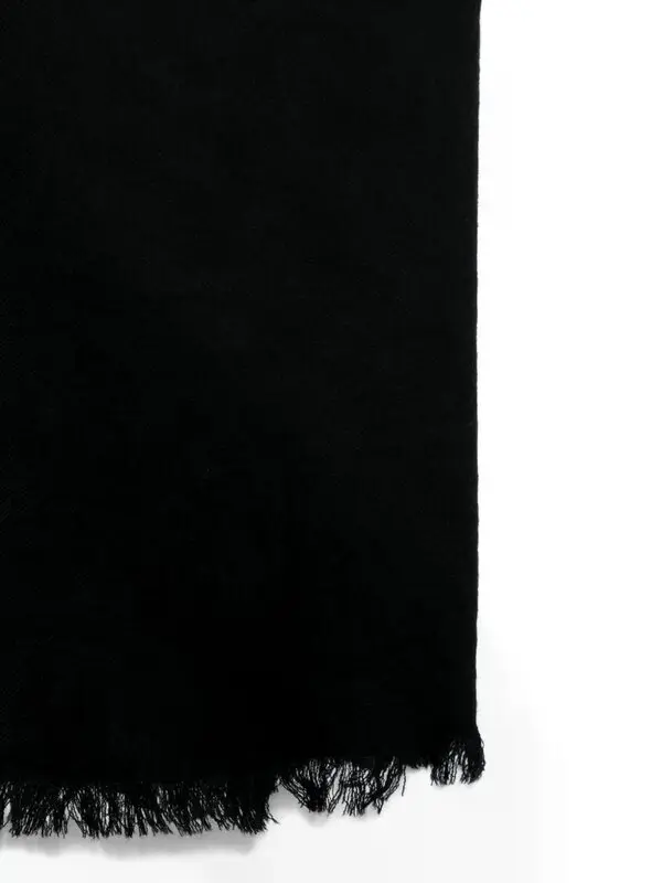 Rick Owens Frayed Wool Scarf