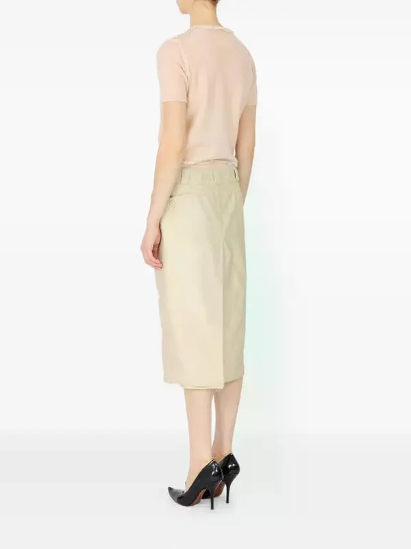 MAISON MARGIELA High-waisted Tailored Skirt - Neutrals