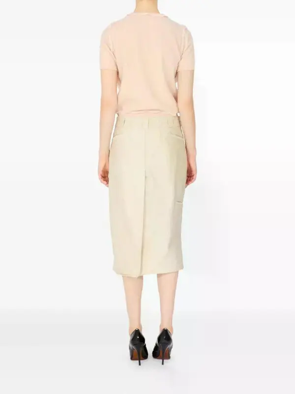 MAISON MARGIELA High-waisted Tailored Skirt - Neutrals
