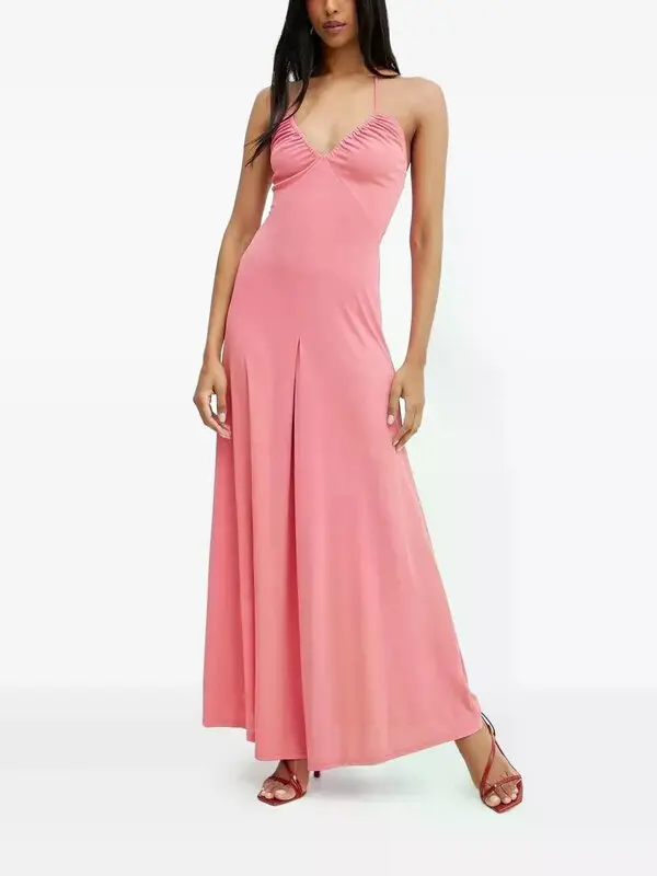 SILVIAN HEACH Halterneck Midi Dress - Pink