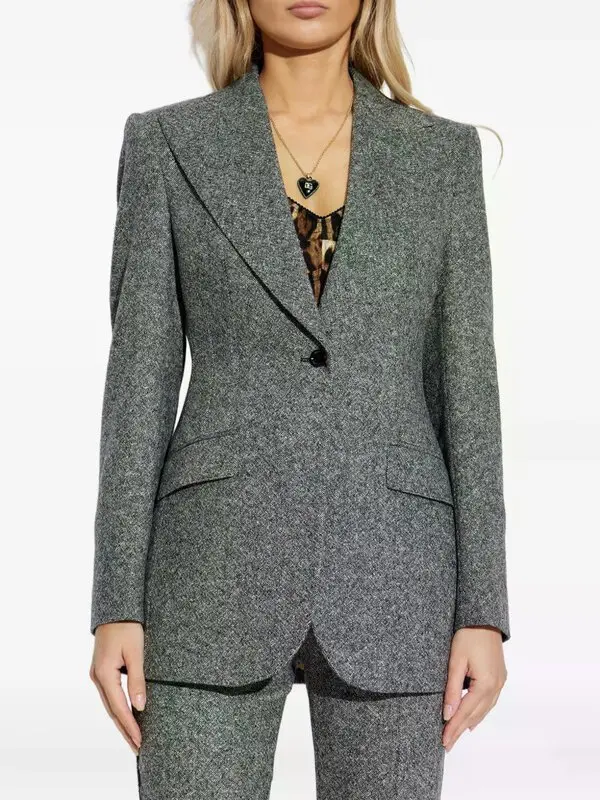 Dolce & Gabbana Single-button Tweed Jacket