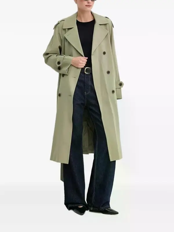 Dkny Belted Double-breasted Trench Coat