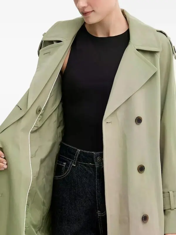 Dkny Belted Double-breasted Trench Coat
