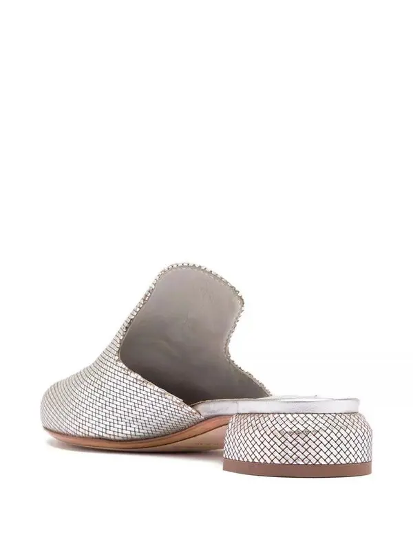 Officine Creative Woven Leather Mules