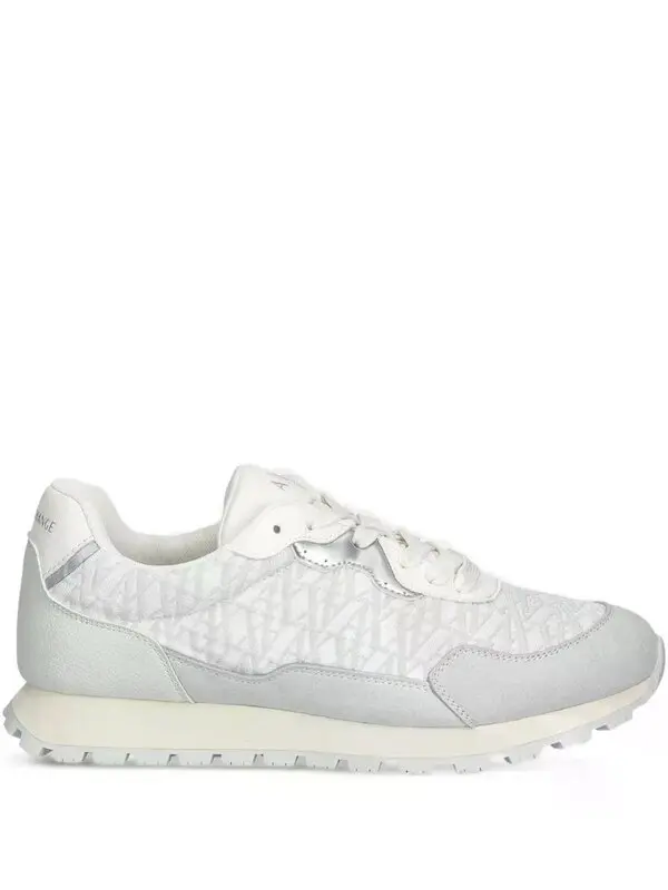Armani Exchange Monogram-patterned Lace-up Sneakers