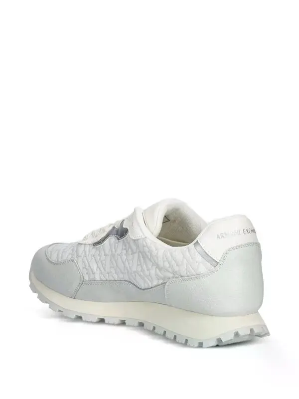 Armani Exchange Monogram-patterned Lace-up Sneakers