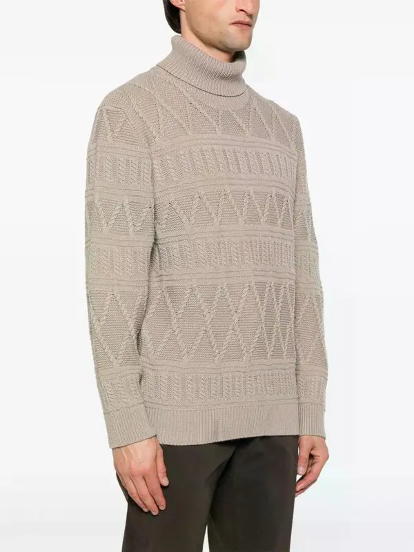 Zegna Wool Roll Neck Sweater