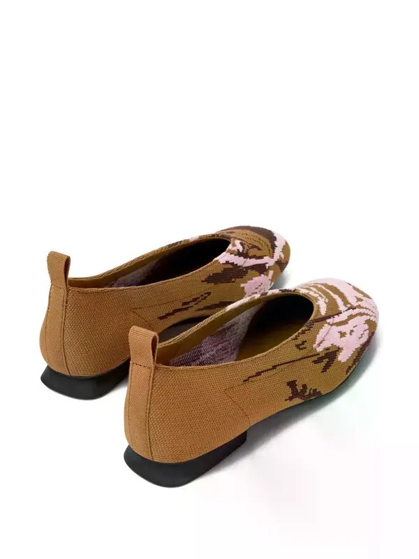 Camper Floral-pattern Ballet Flats
