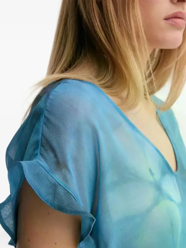 SANDRO FERRONE Abstract-pattern Print Blouse