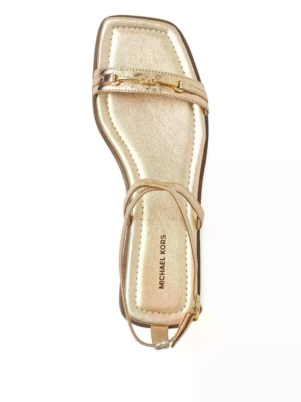 Michael Kors Lena Metallic Leather Sandals