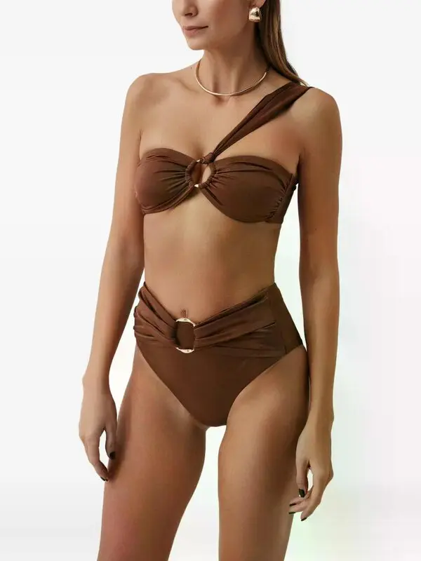 SOFIA ERHAN Hera Ring-detail Bikini - Brown