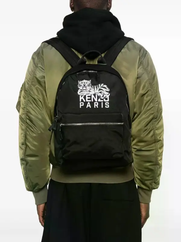 Kenzo Logo-embroidered Backpack