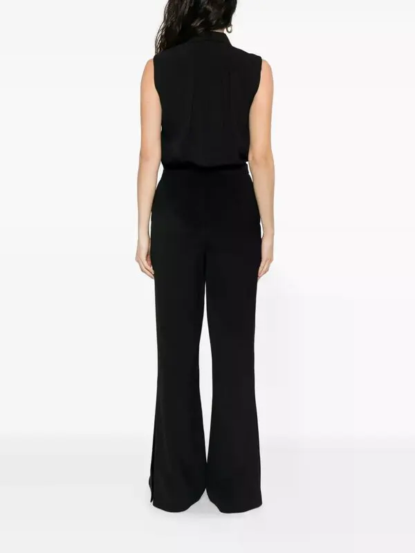 TWINSET Sleeveless Collared Belted Jumpsuit