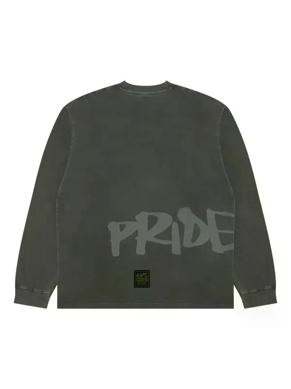 AAPE BY *A BATHING APE Aape-logo Long-sleeve T-shirt - Green