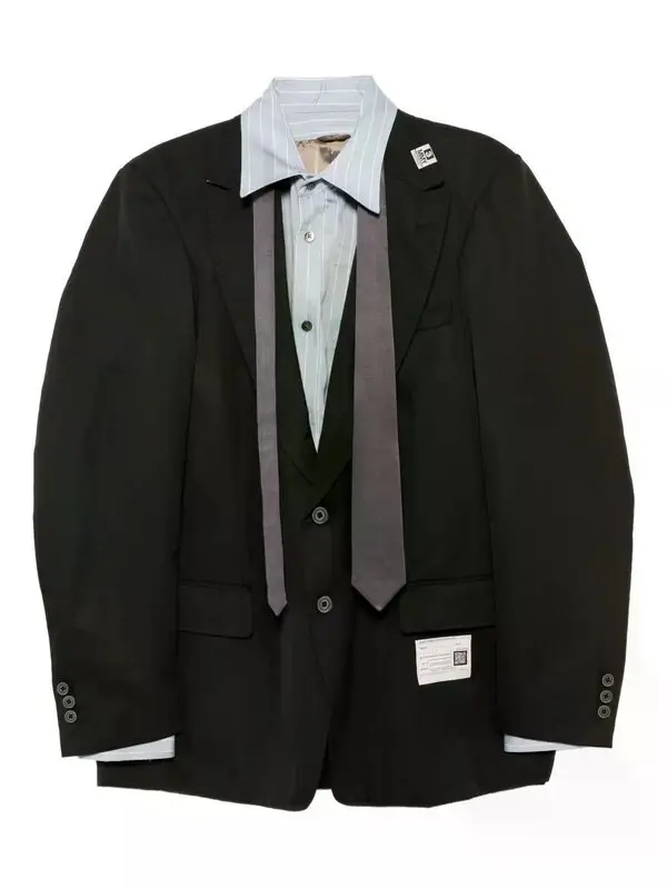 Mihara Yasuhiro Mix-layered Jacket - Black