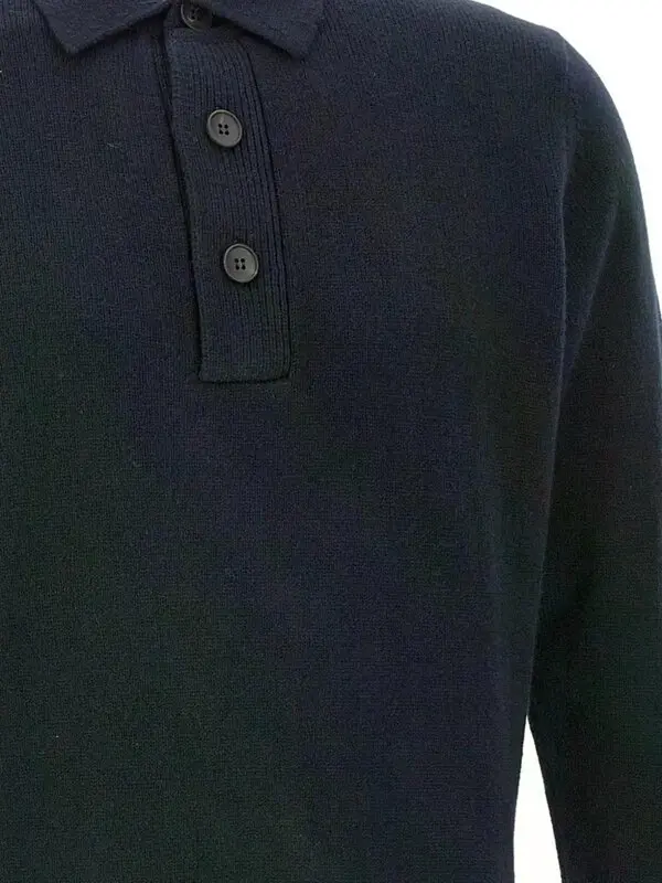 FILIPPO DE LAURENTIIS Three-button Ribbed Polo Shirt