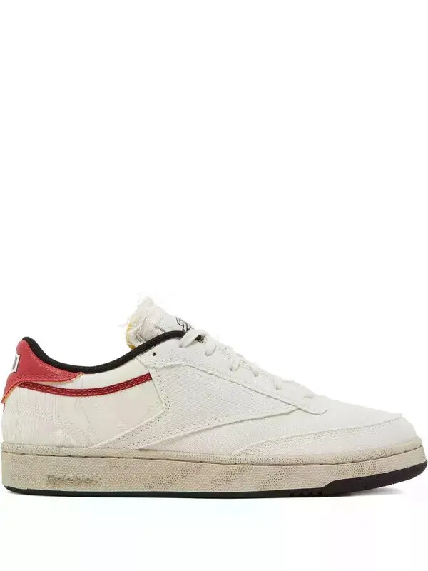 REEBOK Club C 85 Frayed-detail Sneakers - Neutrals