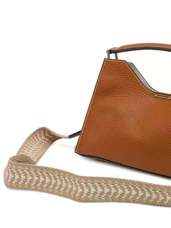 GIANNI CHIARINI Aurora Pebble Leather Tote Bag - Brown