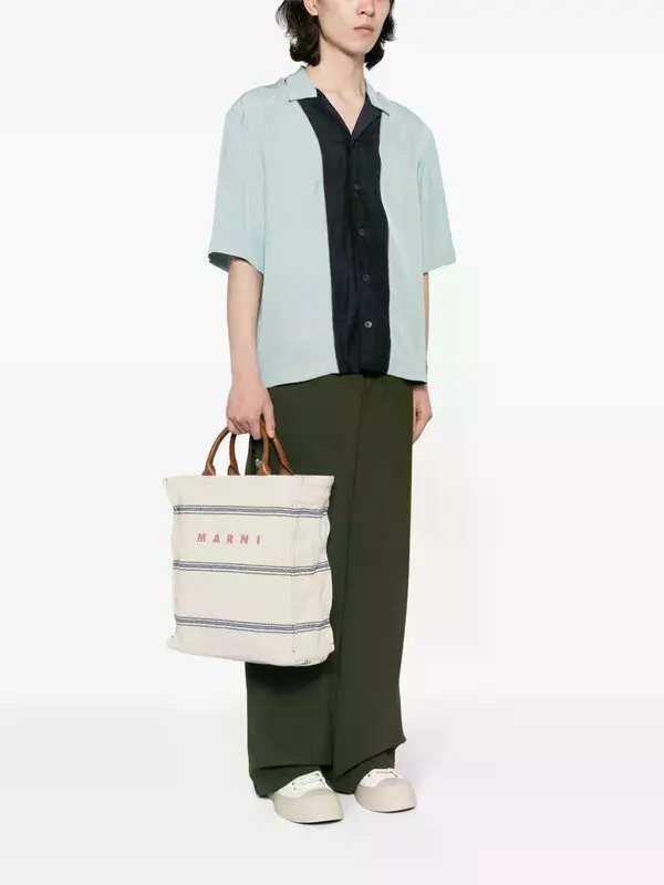 Marni Logo-print Canvas Tote Bag
