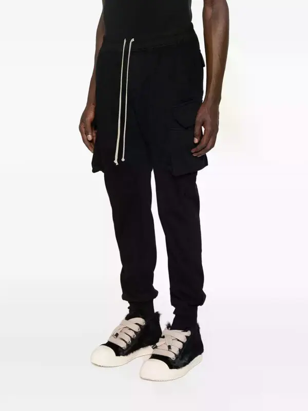 Rick Owens Mastodon Drawstring Cargo Trousers - Black