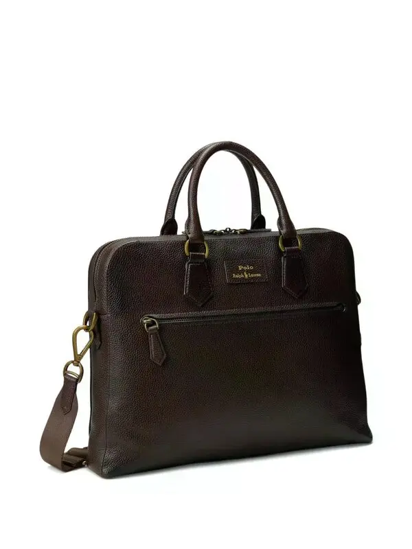 Polo Ralph Lauren Pebbled-leather Briefcase