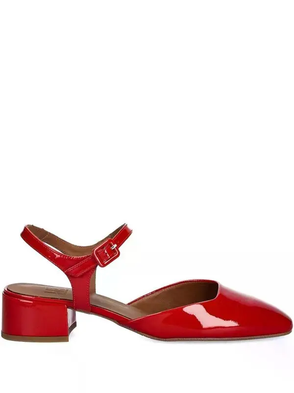 BILLI BI Patent Leather Ankle-strap Pumps