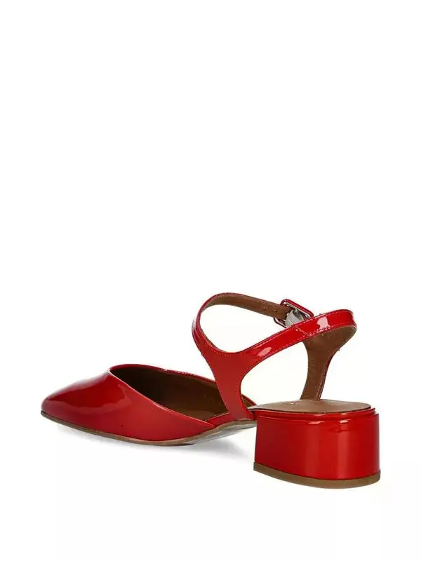 BILLI BI Patent Leather Ankle-strap Pumps