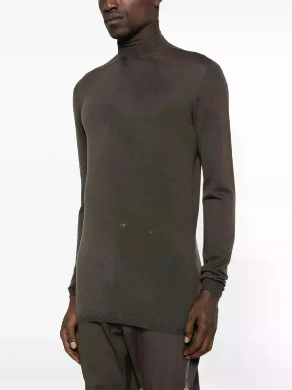 Rick Owens High-neck Wool Sweater