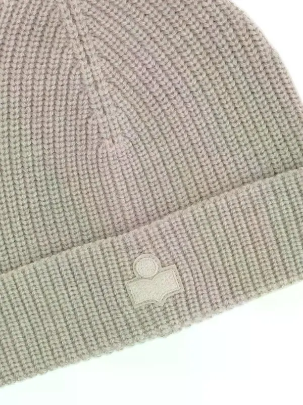 Isabel Marant Étoile Bayle Logo Beanie - Neutrals