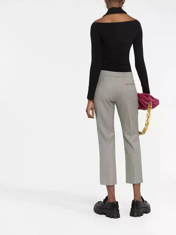 Alexander McQueen Checked Cropped Trousers