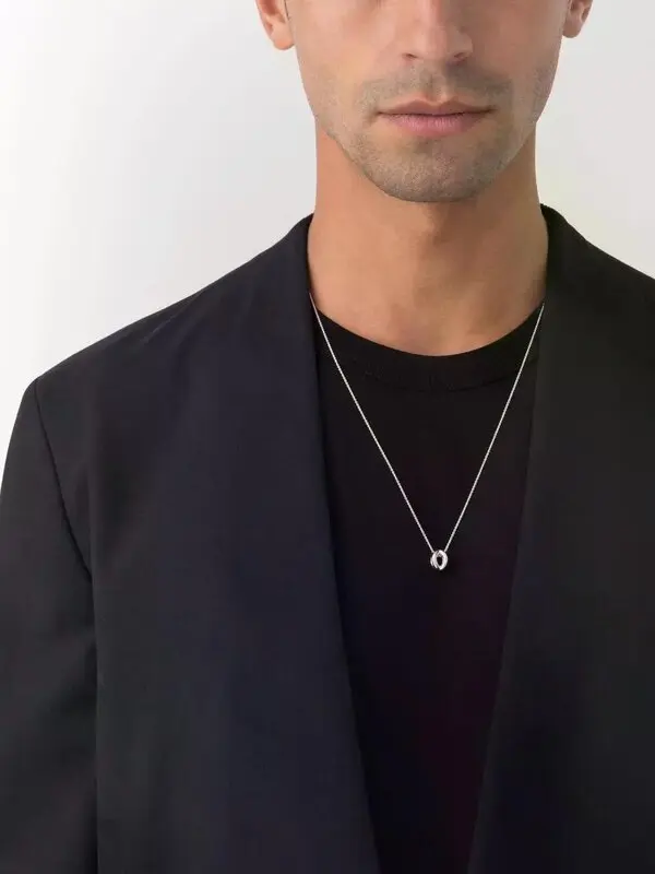 Le Gramme Sterling Entrelacs Pendant Necklace