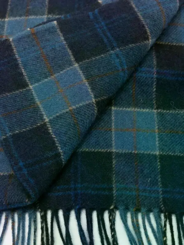 Barbour Tartan-print Knitted Scarf