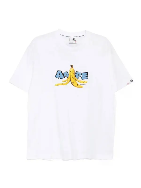 AAPE BY *A BATHING APE® Banana-print T-shirt - White