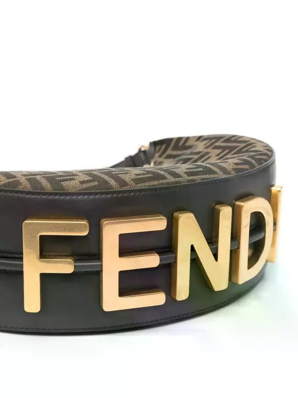 Fendi Graphy Shoulder Bag - Brown