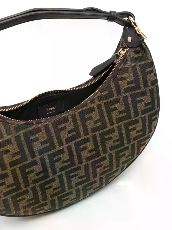 Fendi Graphy Shoulder Bag - Brown