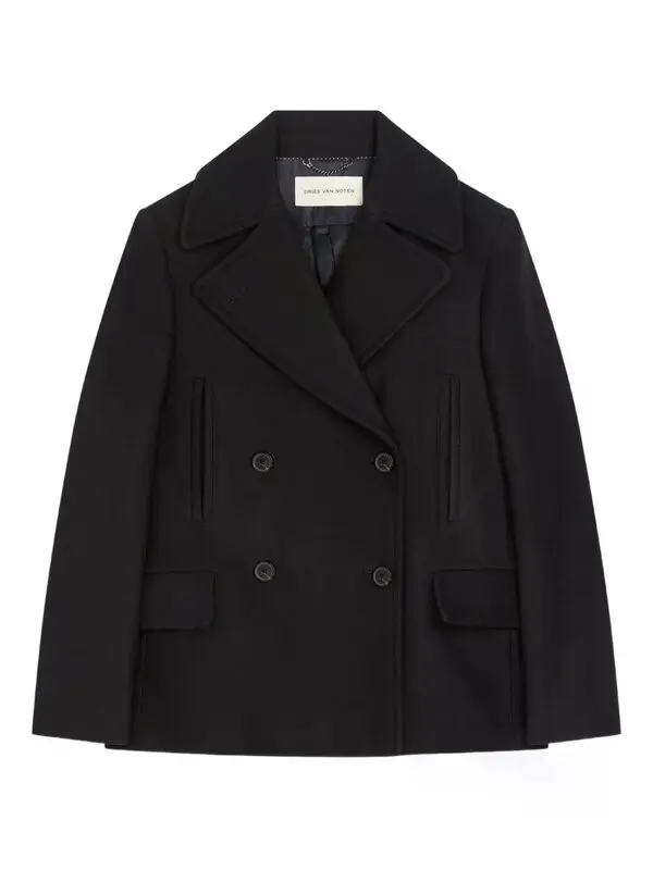 Dries Van Noten Double-breasted Wool-blend Jacket