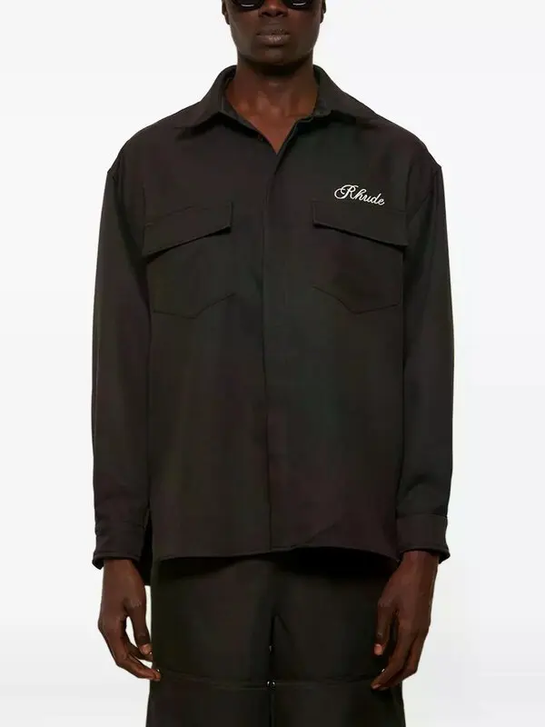 Rhude Embroidered-logo Shirt
