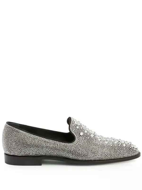 GIUSEPPE ZANOTTI Anthime Crystal-embellished Loafers