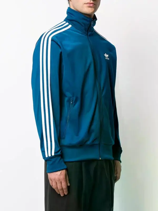 Adidas Zipped Sweat Jacket - Blue