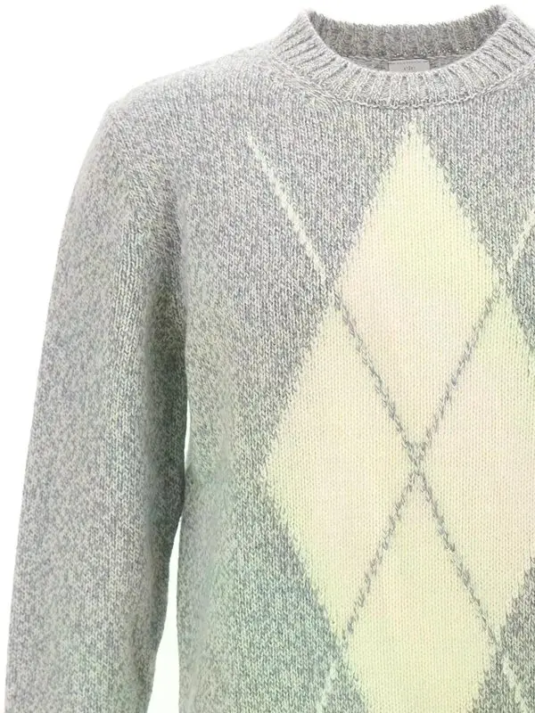Eleventy Geometric-pattern Wool Sweater