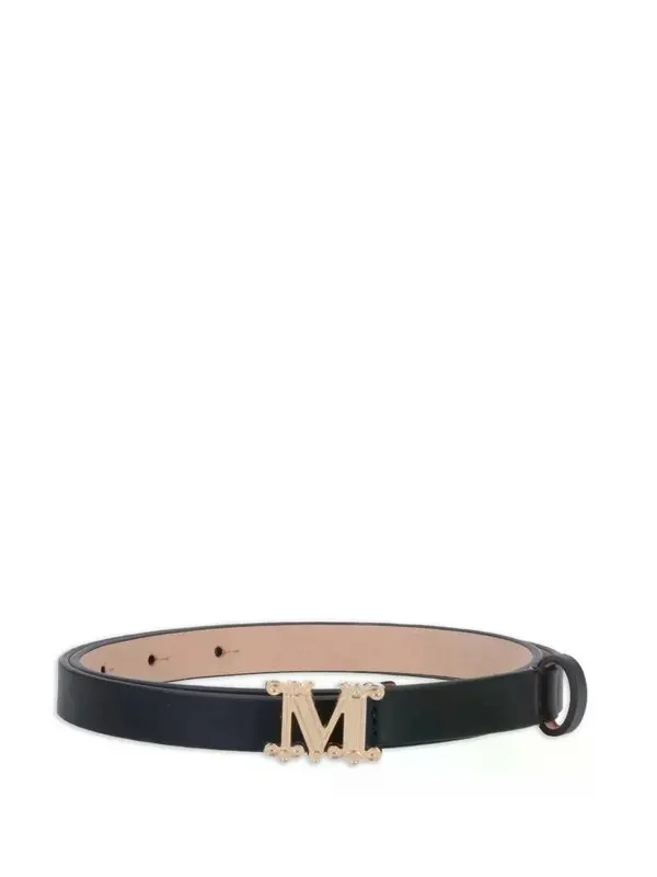Max Mara Leather Belt - Black