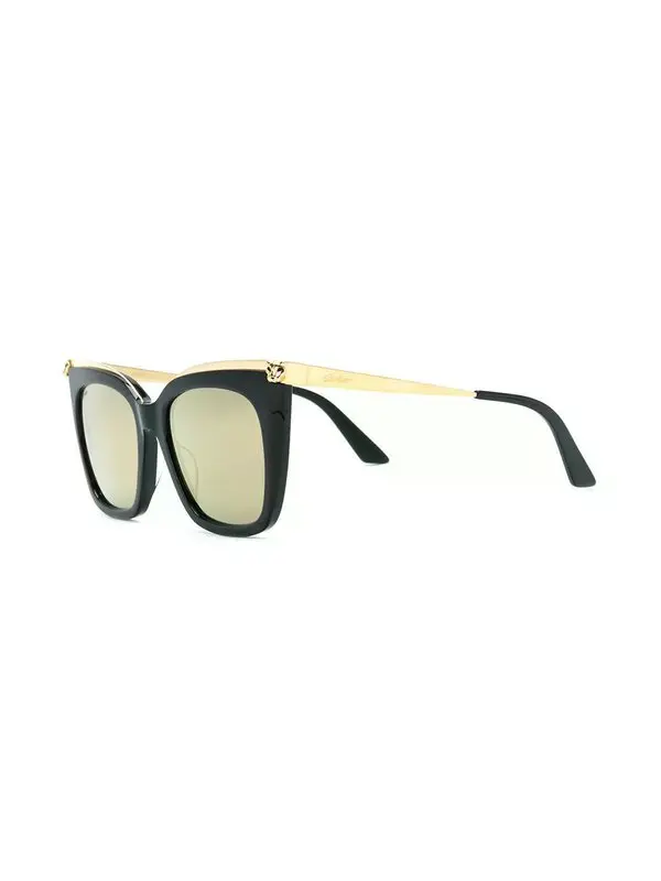CARTIER Panther Head Oversized Sunglasses