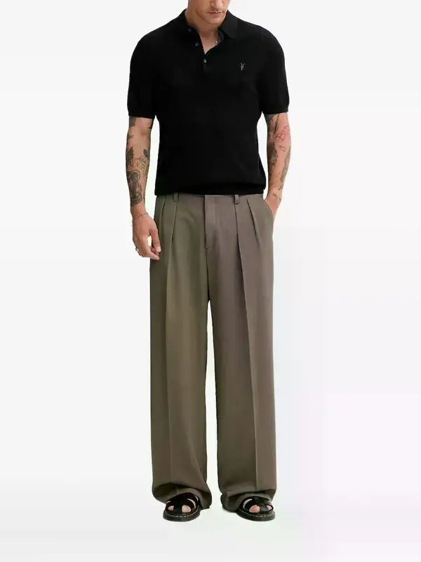 ALLSAINTS Knitted Cotton Polo Shirt